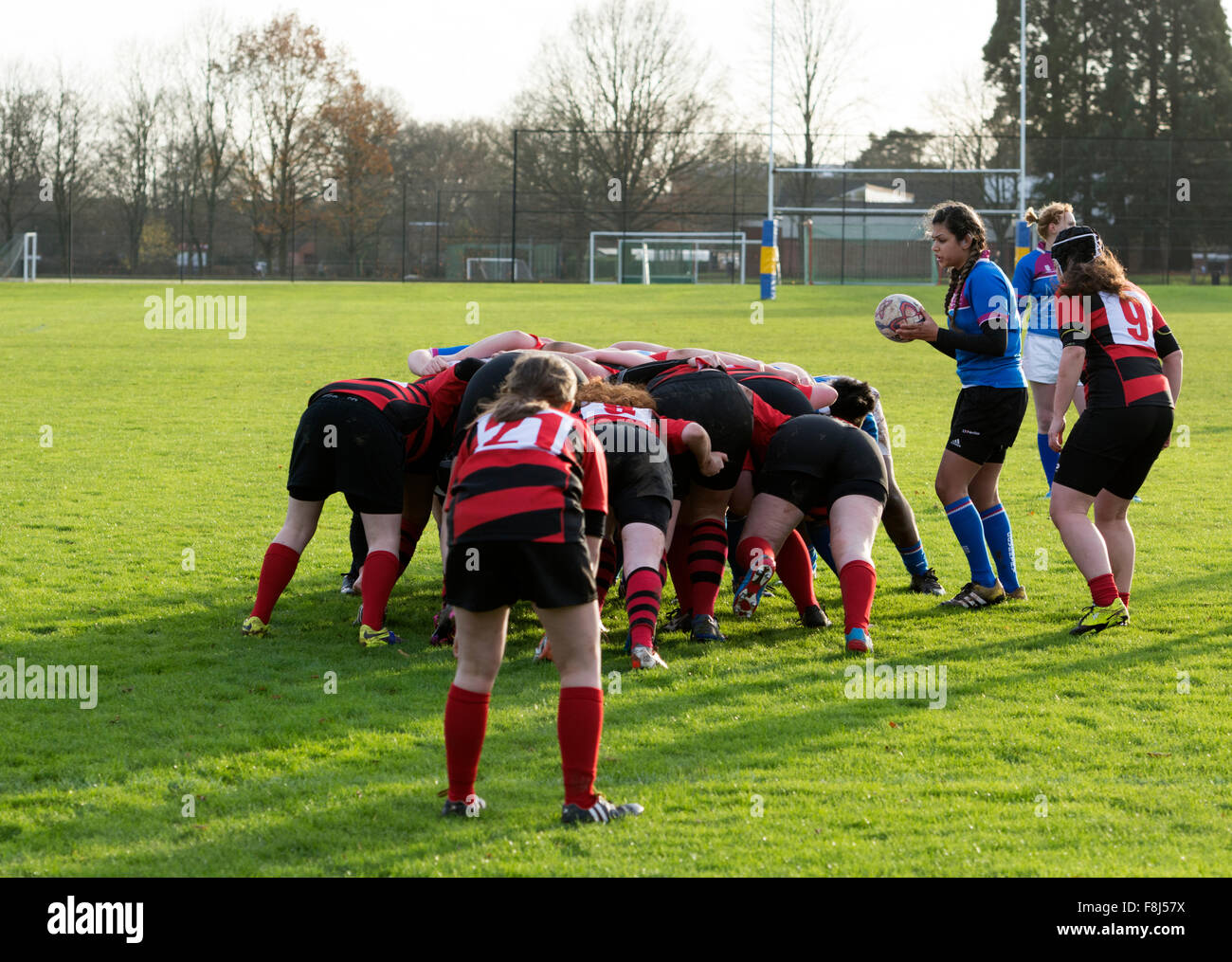 University sport UK - women`s Rugby Union Stock Photo - Alamy
