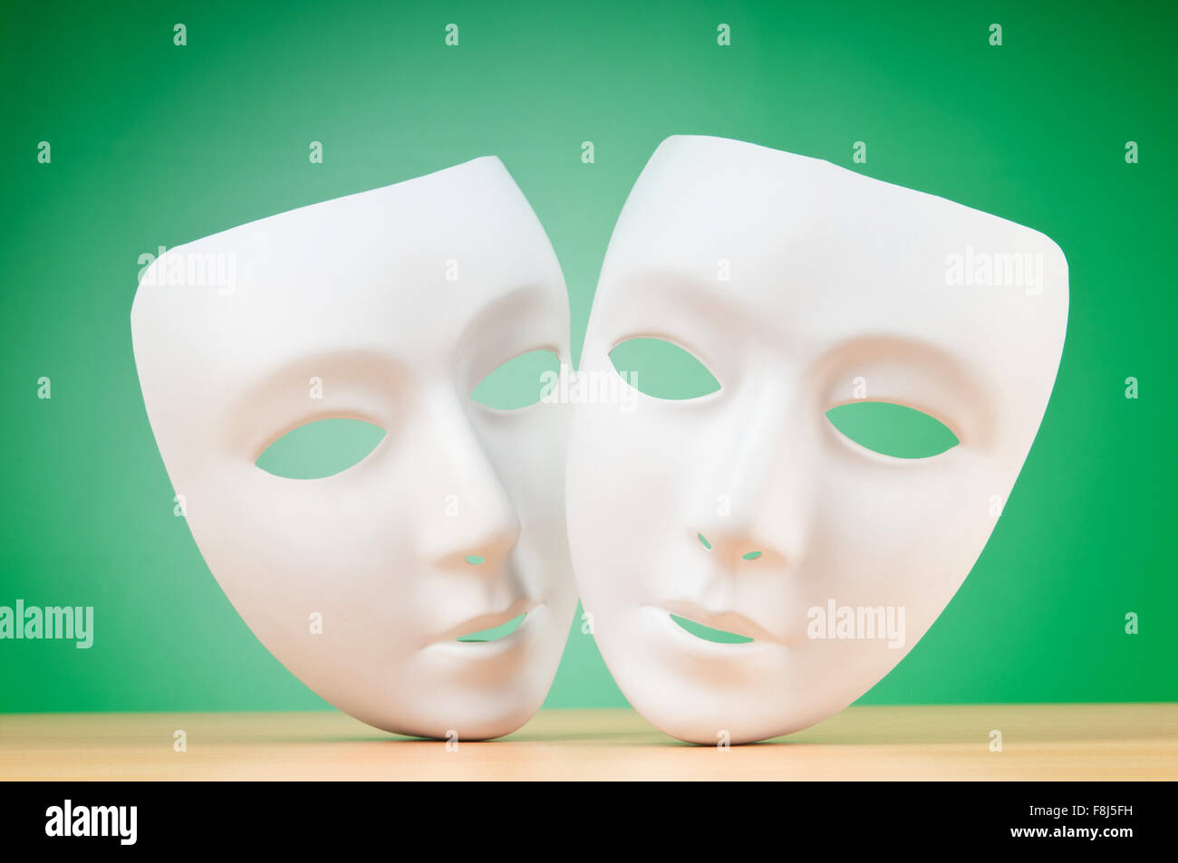 Masks with theatre concept Stock Photo - Alamy