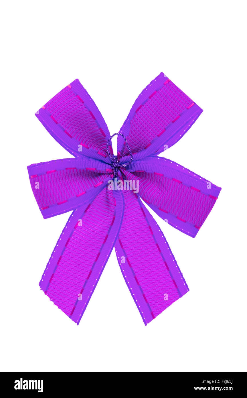 Colourful bow isolated on the white Stock Photo - Alamy