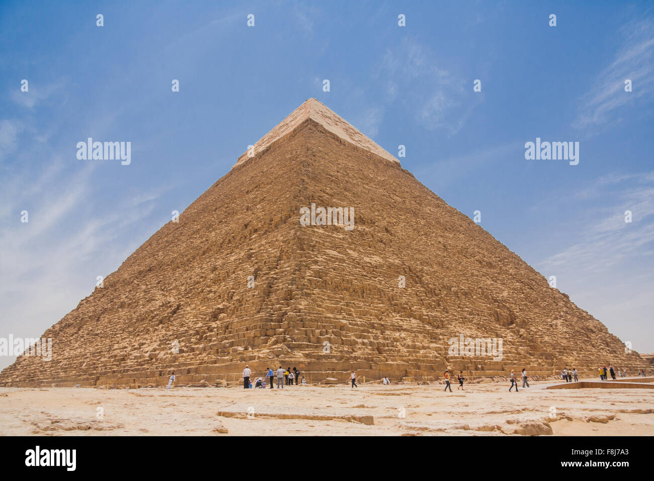 Ancient pyramids of Giza in a desert of Egypt Stock Photo - Alamy