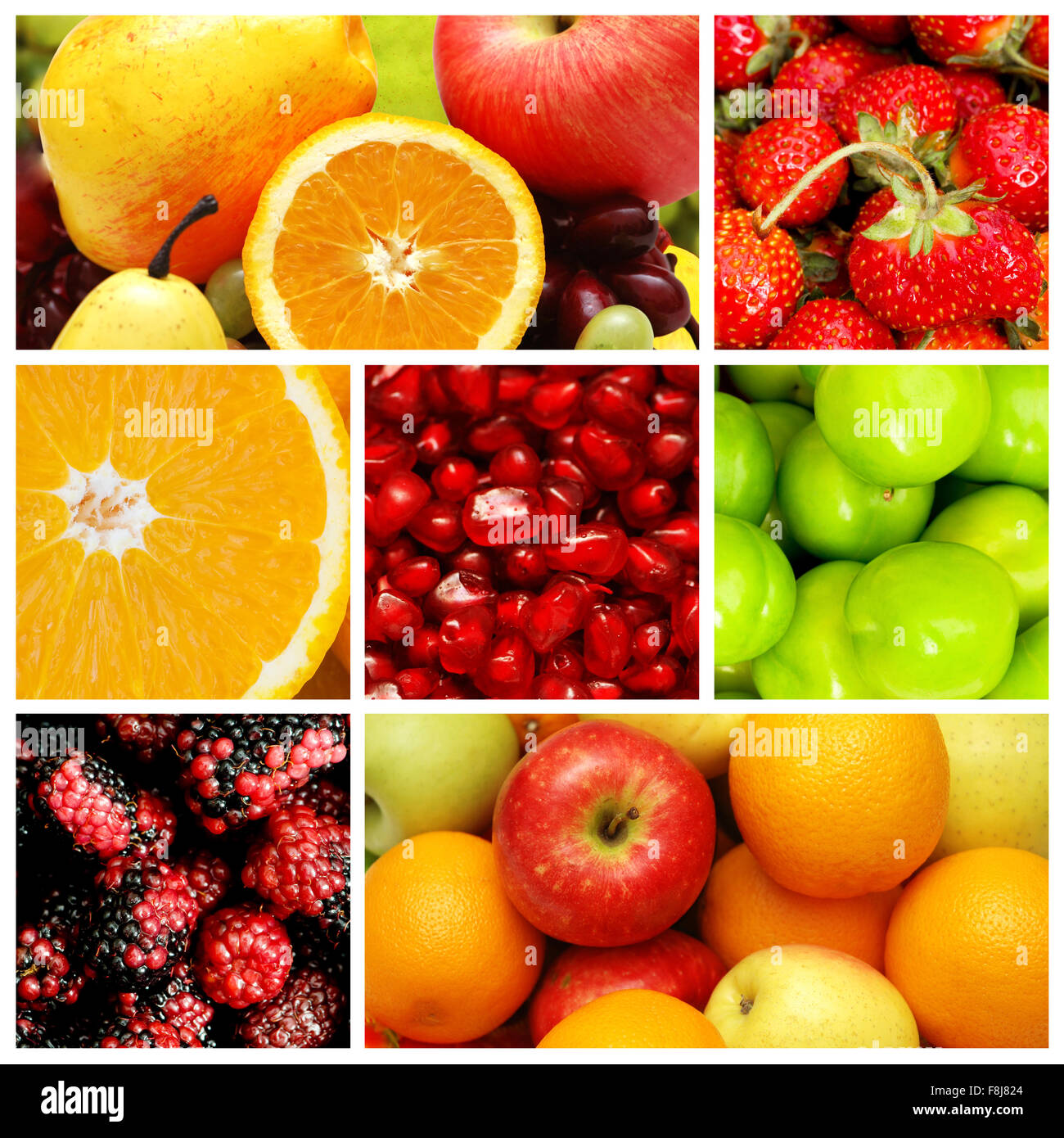 Set of various food items Stock Photo - Alamy