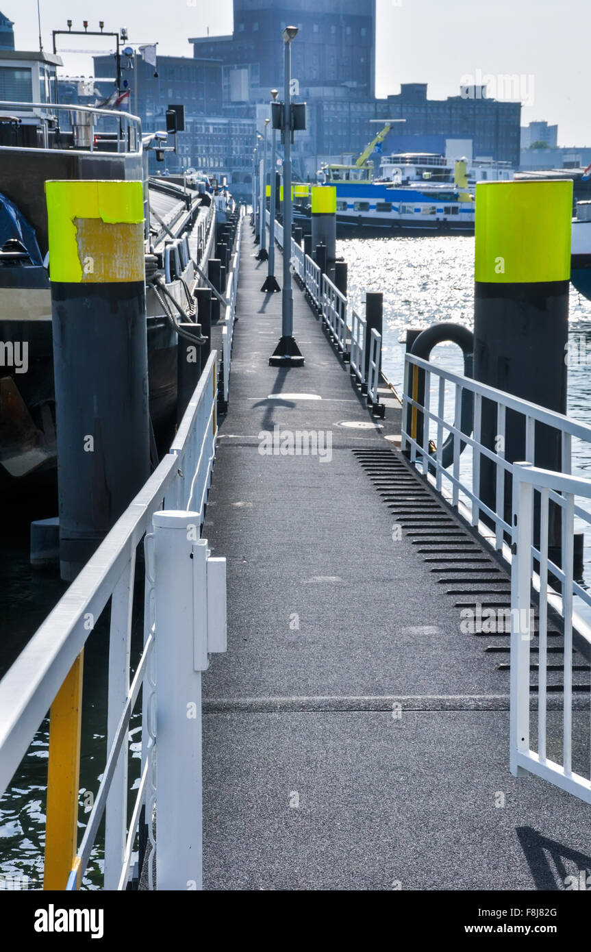 floating dock on Maas river in Rotterdam Netherlands Holland Stock ...