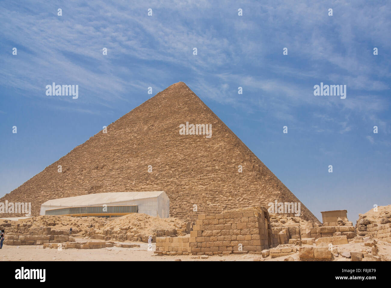 Ancient pyramids of Giza in a desert of Egypt Stock Photo - Alamy