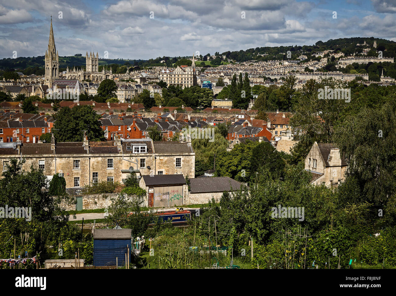 View over Bath Spa. England Stock Photo - Alamy