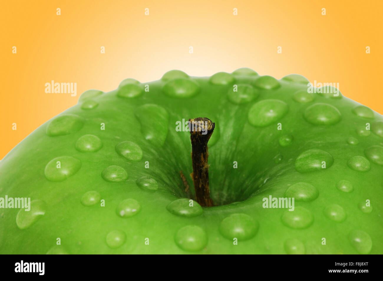 Fresh apple with water droplets Stock Photo - Alamy