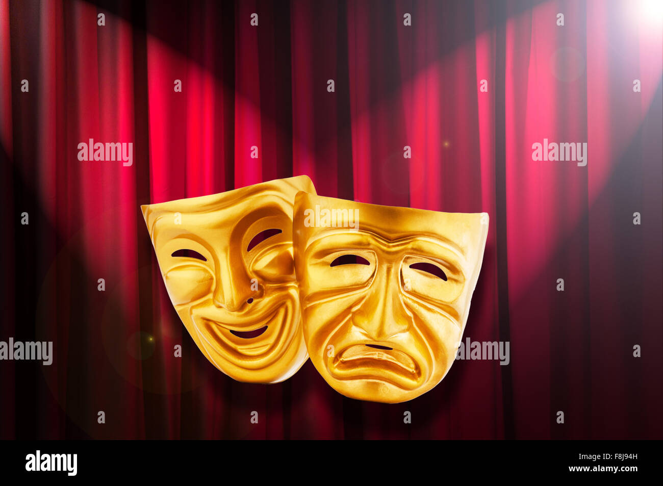 Theatre performance concept with masks Stock Photo - Alamy