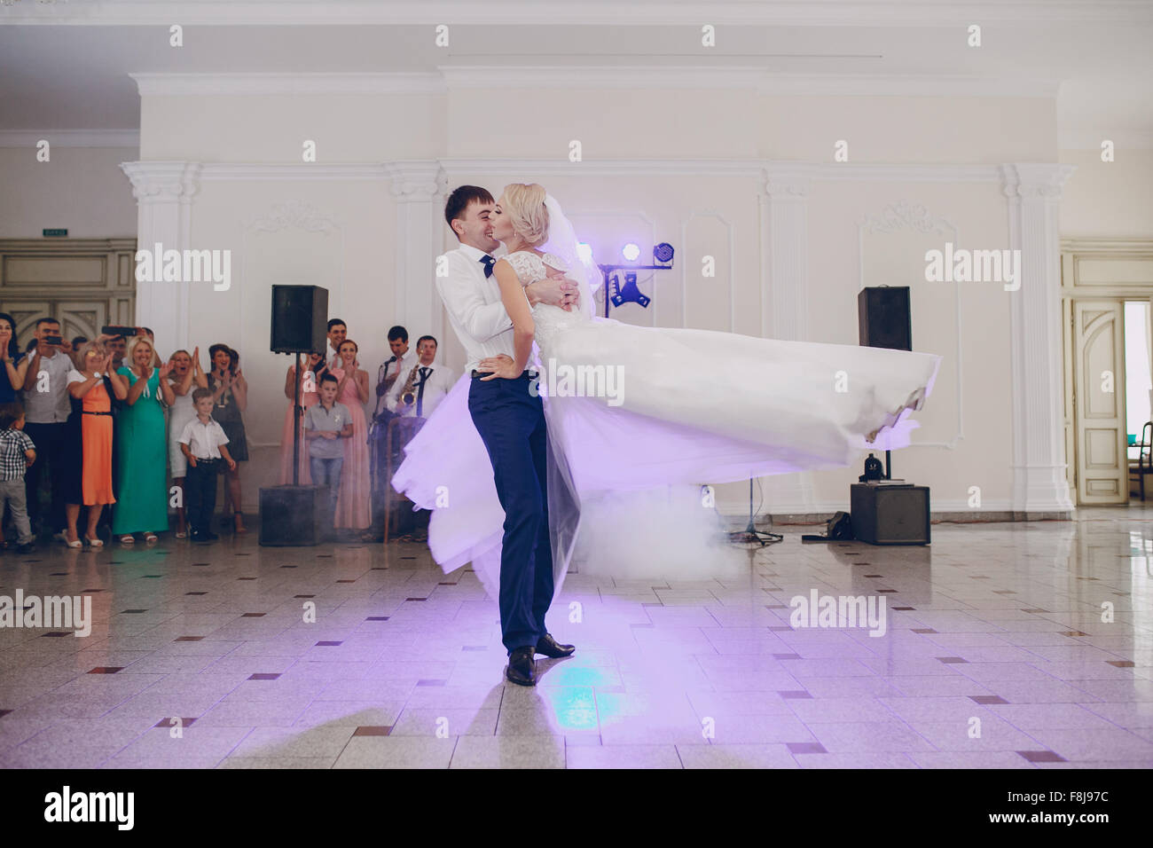 First wedding dance Stock Photo - Alamy