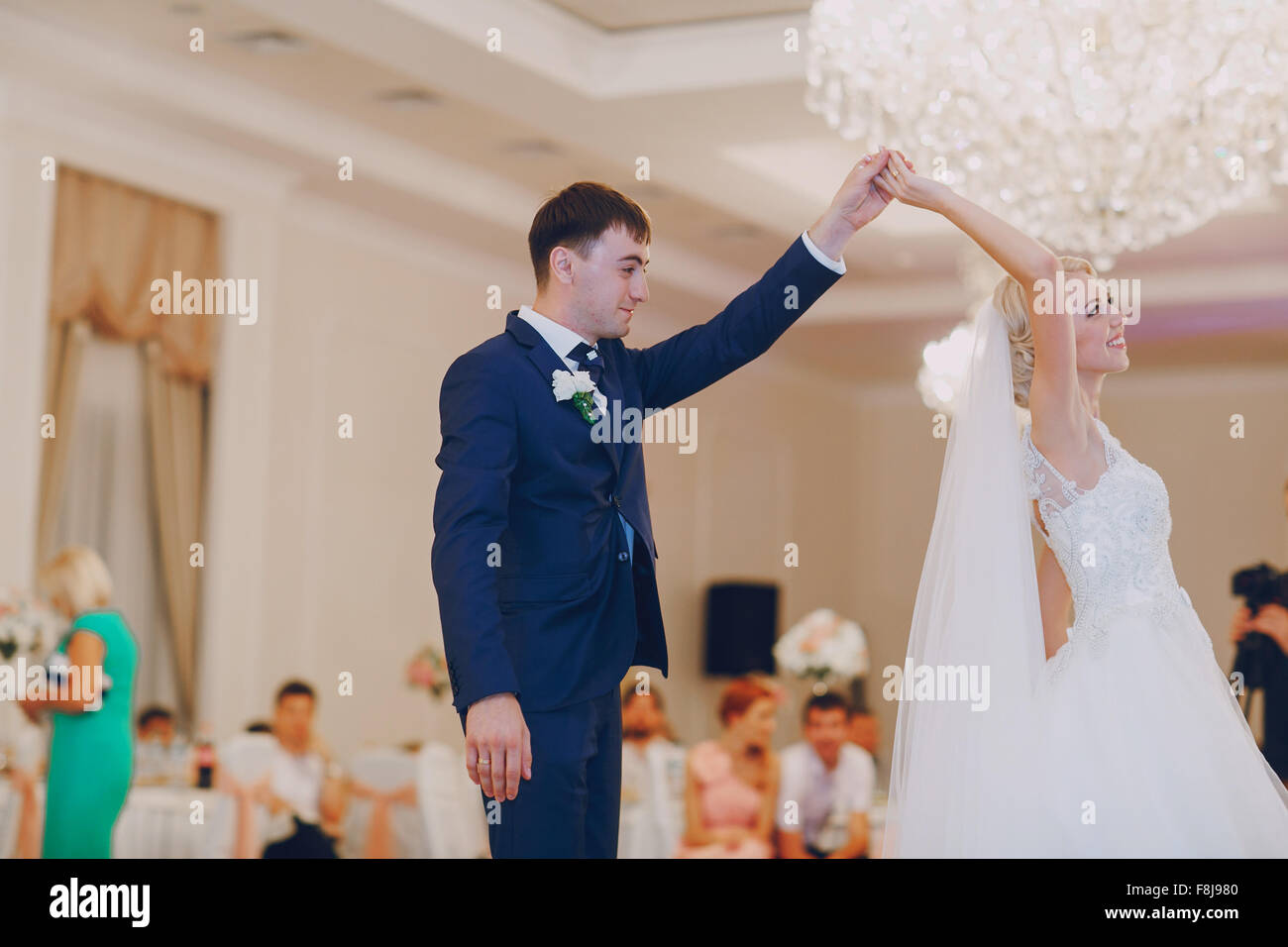 First wedding dance Stock Photo - Alamy