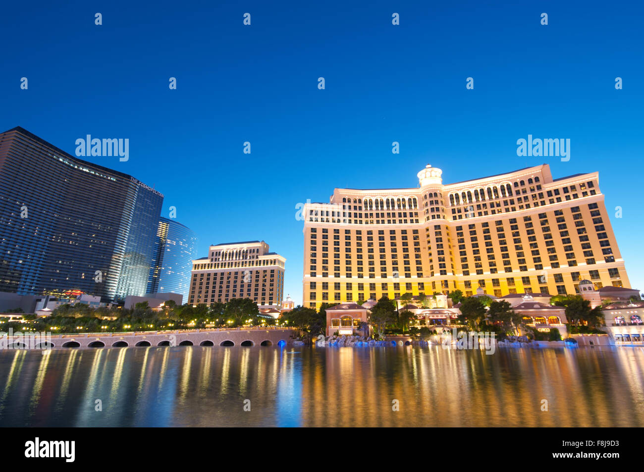 Bellagio hotel casino entrance sign hi-res stock photography and images ...