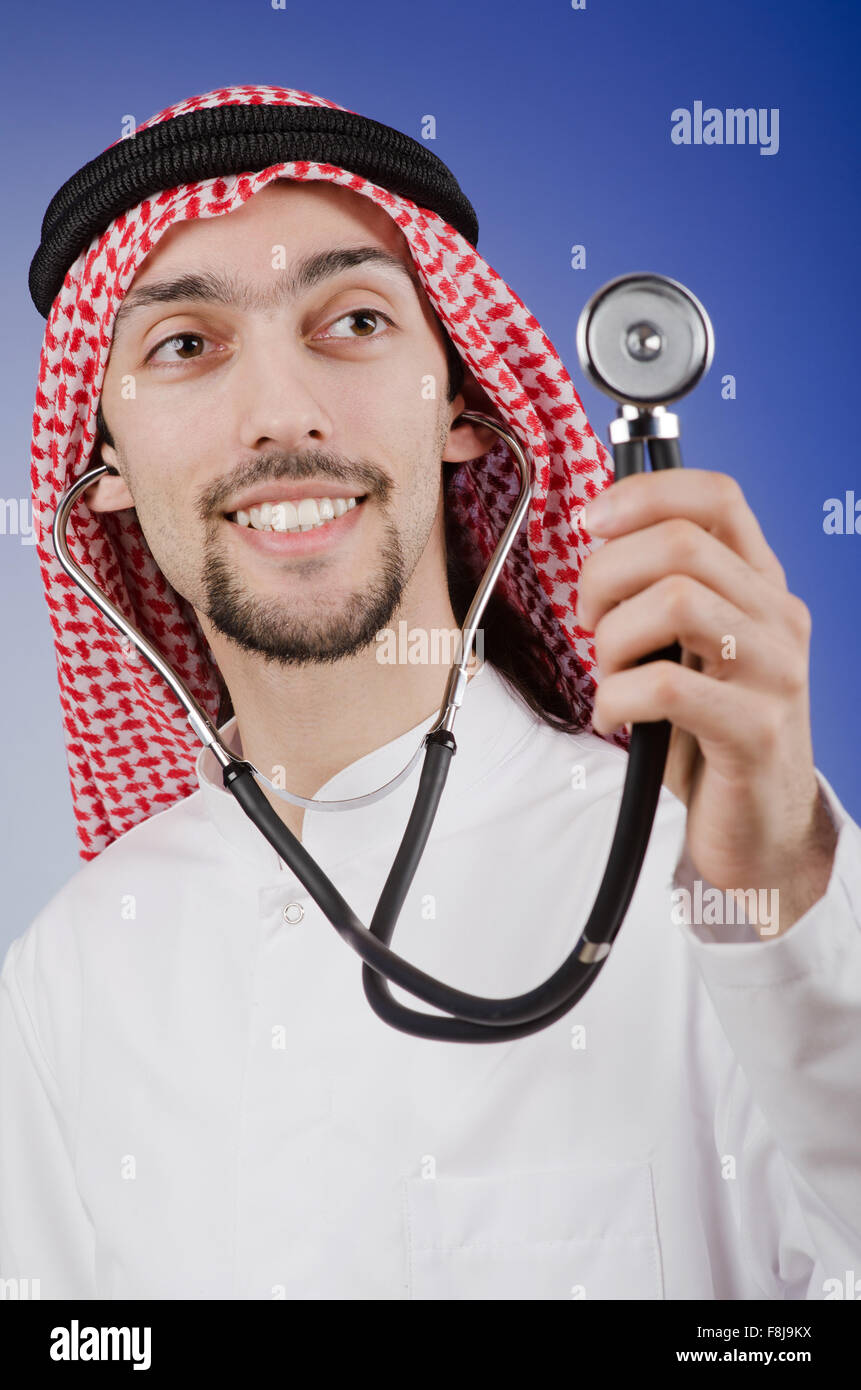 Arab doctor in studio shooting Stock Photo - Alamy