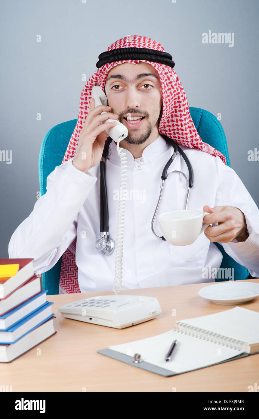 Arab doctor working in hospital Stock Photo - Alamy