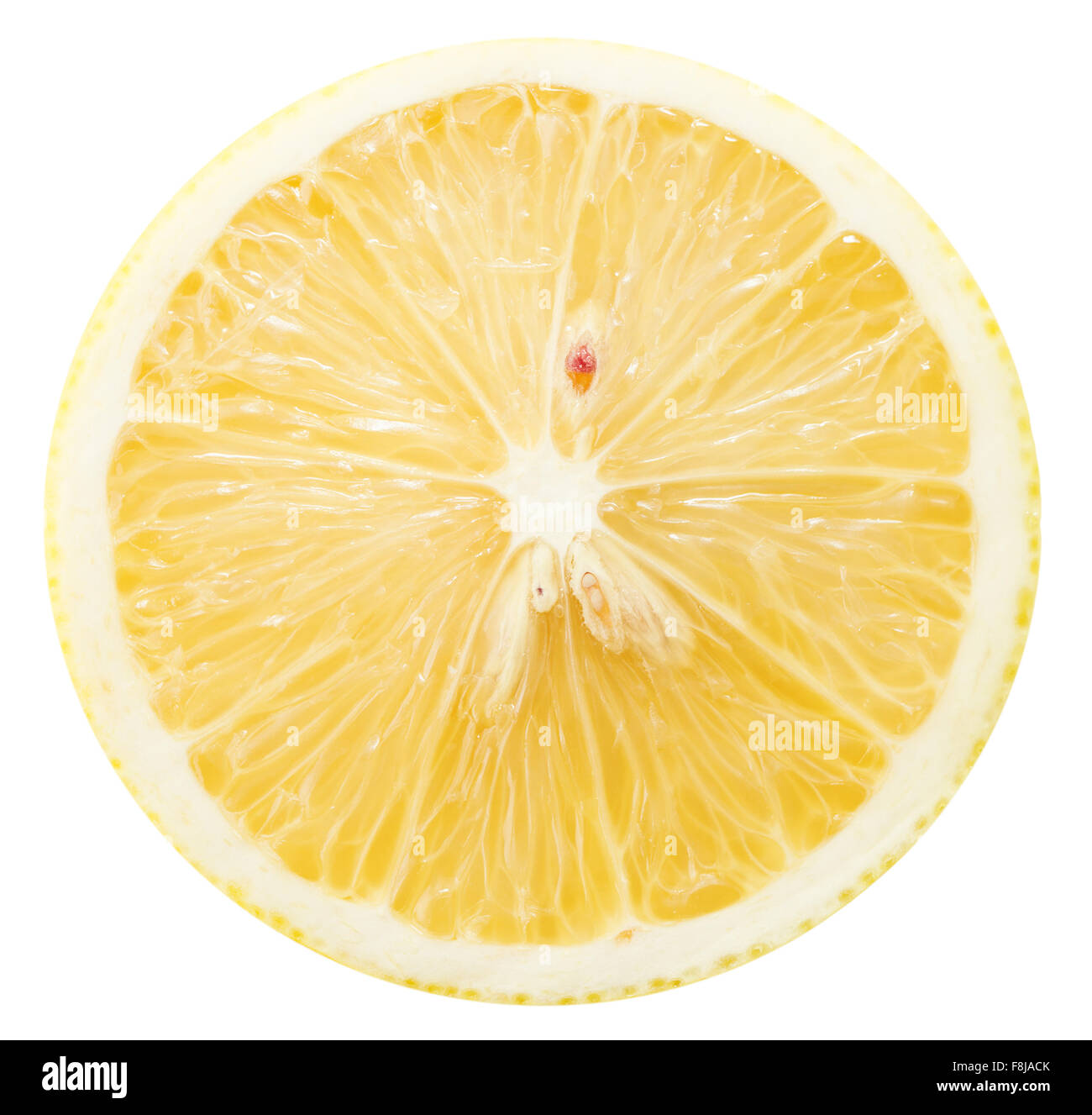 half of lemon isolated on the white background Stock Photo - Alamy