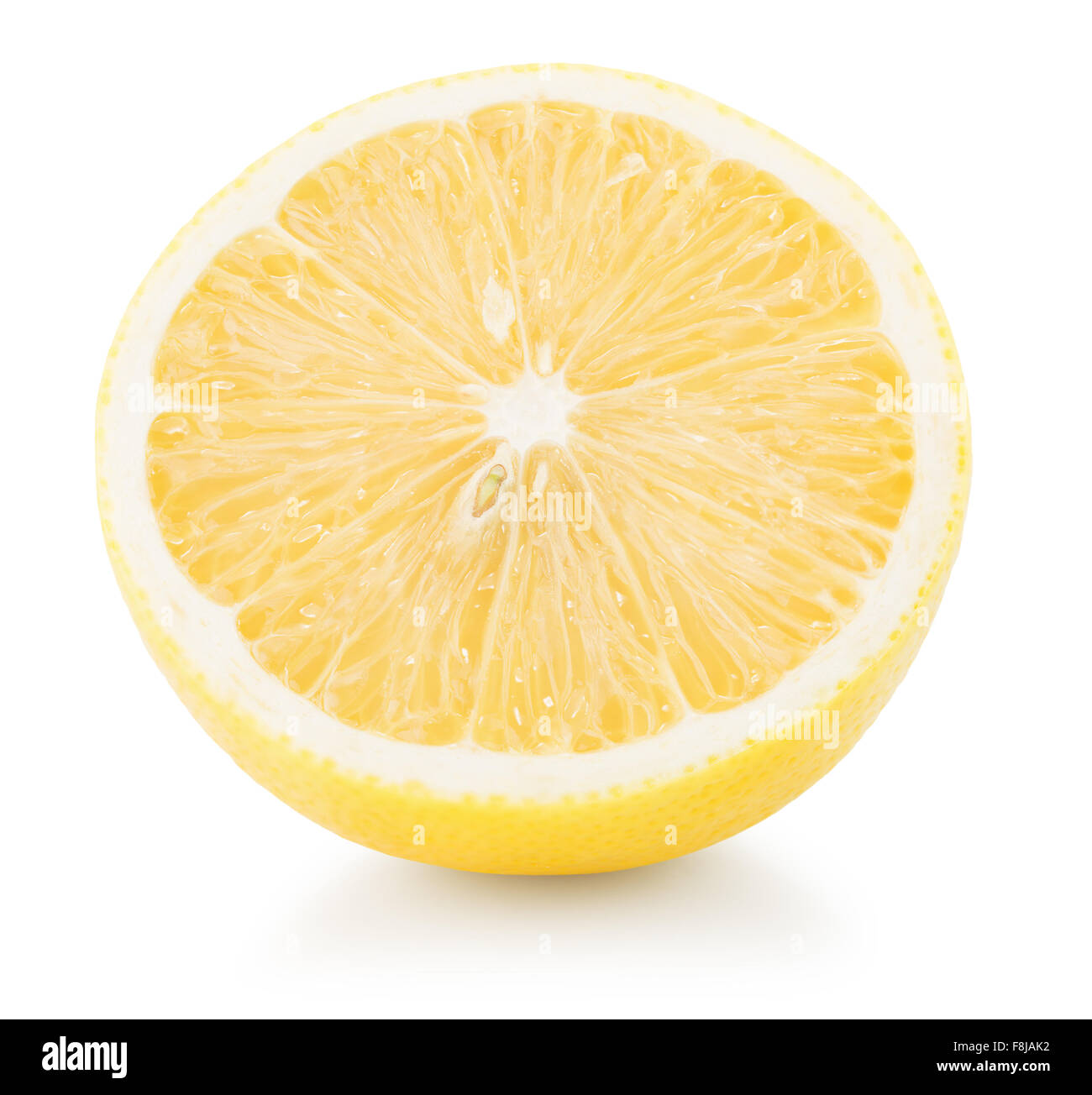 half of lemon isolated on the white background Stock Photo - Alamy