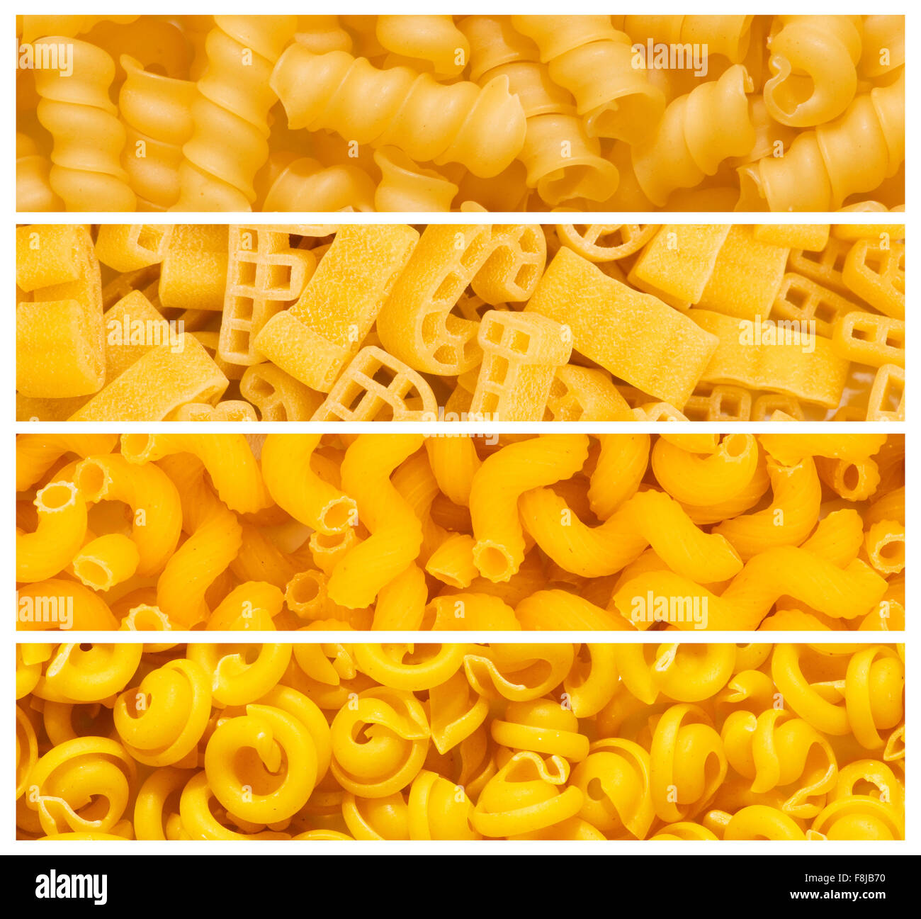 Set of various pasta backgrounds Stock Photo - Alamy