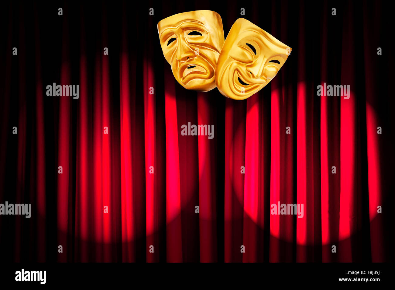 Theatre performance concept with masks Stock Photo - Alamy