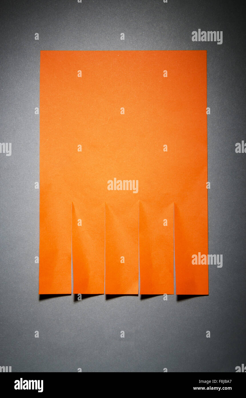 Tear off paper notice on the wall Stock Photo - Alamy