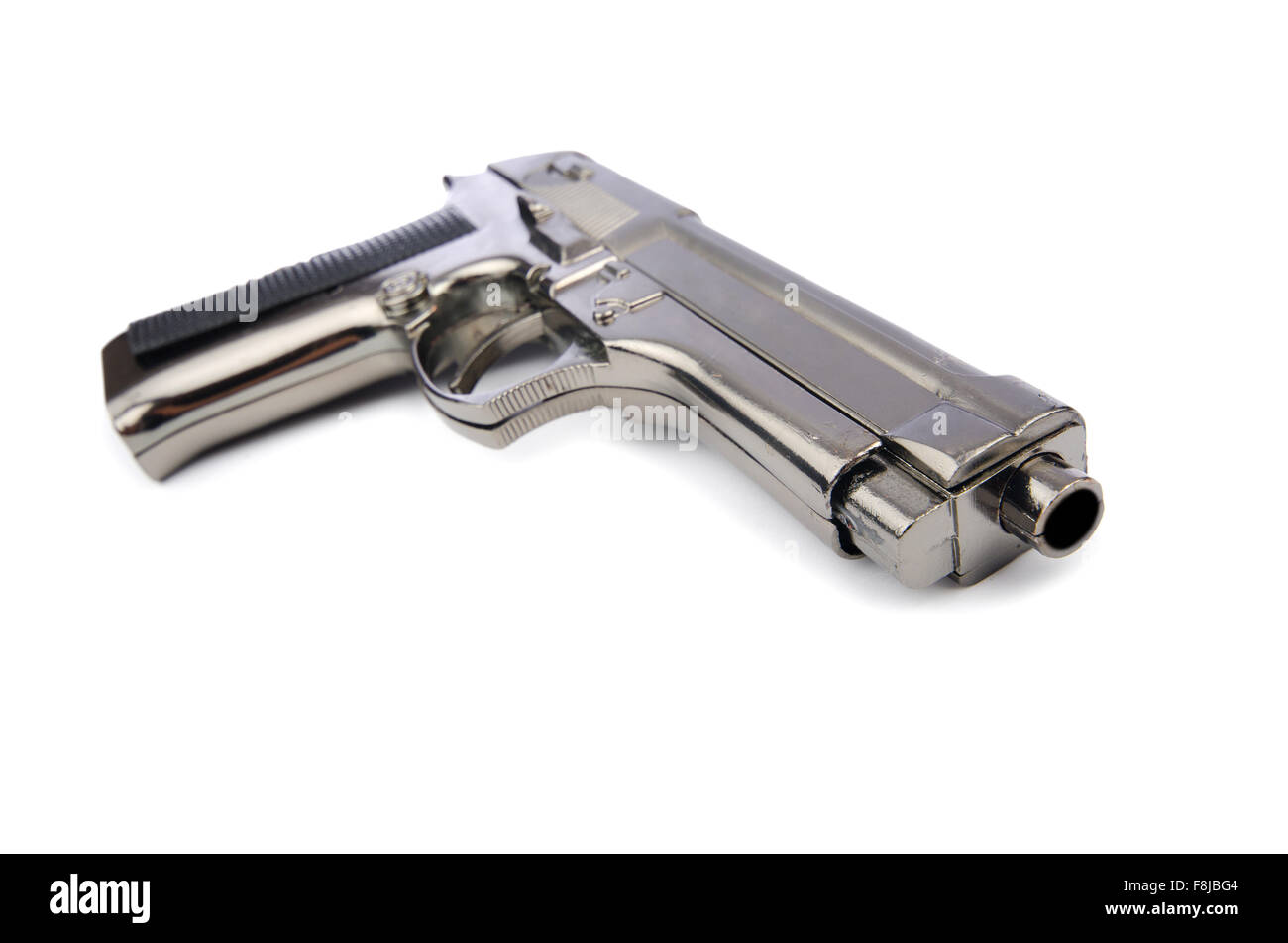 Hand gun isolated on the white background Stock Photo - Alamy