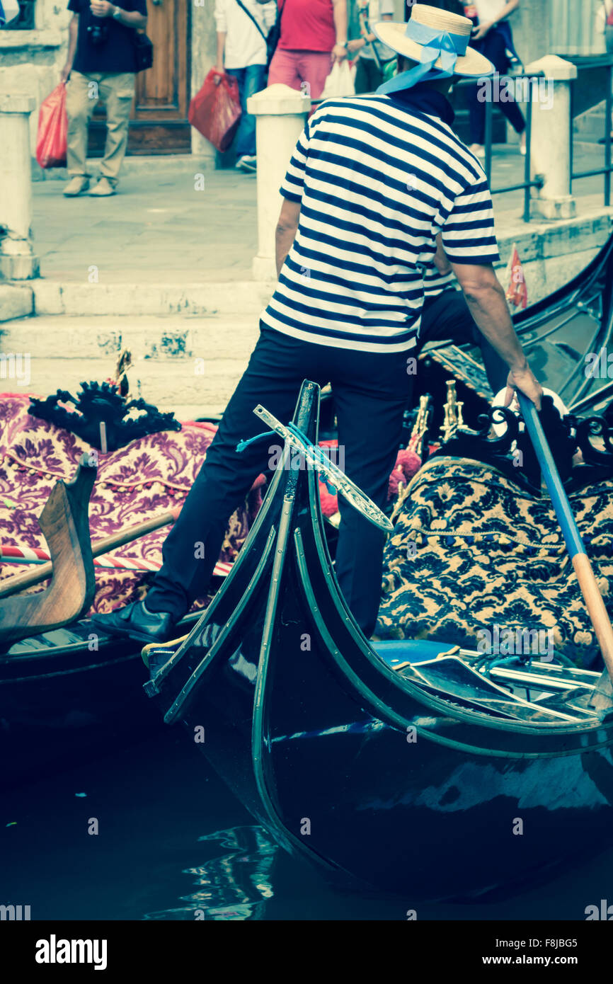 Italy gondolier face hi-res stock photography and images - Alamy