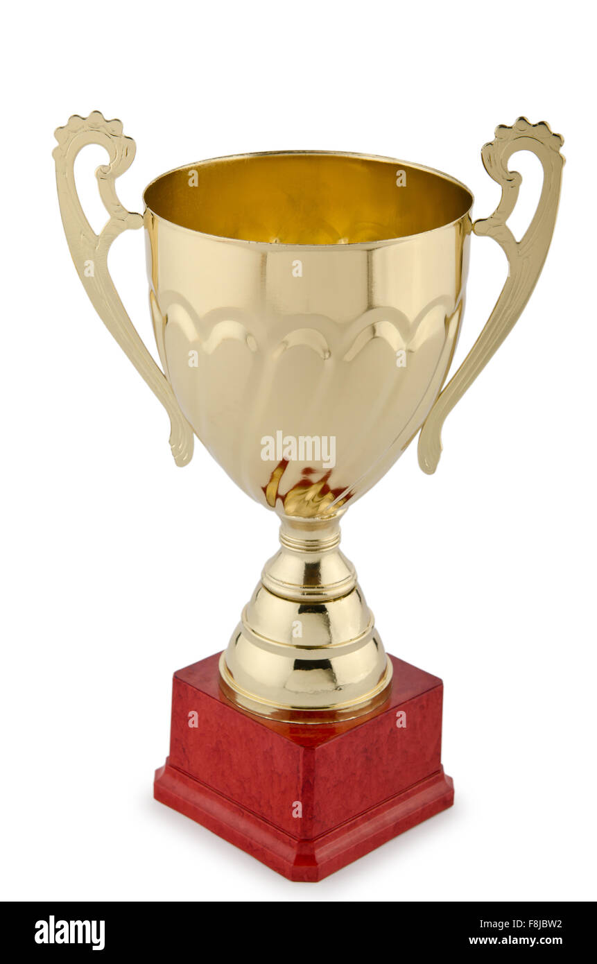Winners cup isolated on the white Stock Photo - Alamy