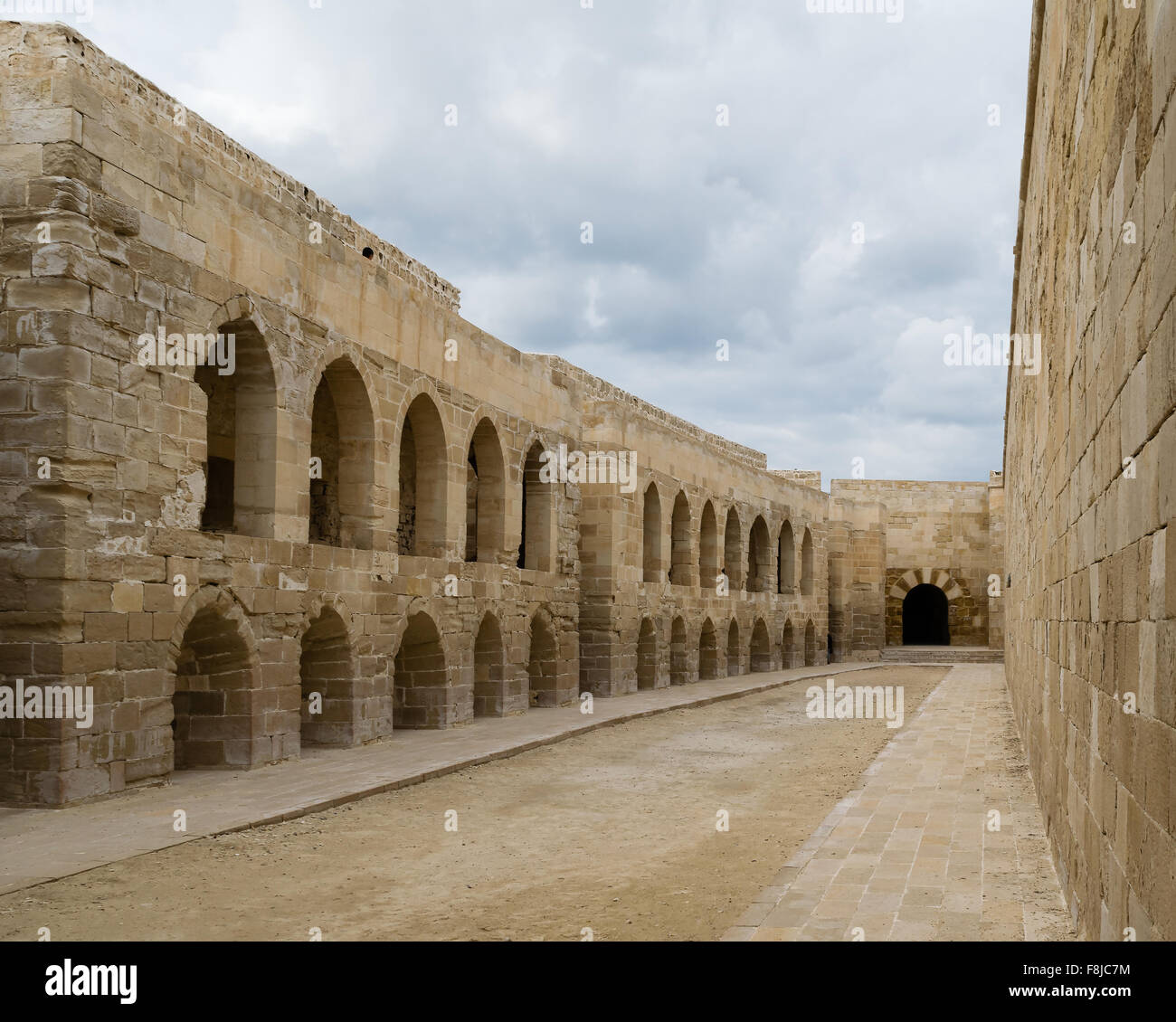 Courtyard in the Citadel of Qaitbay, Alexandria, Egypt Stock Photo - Alamy