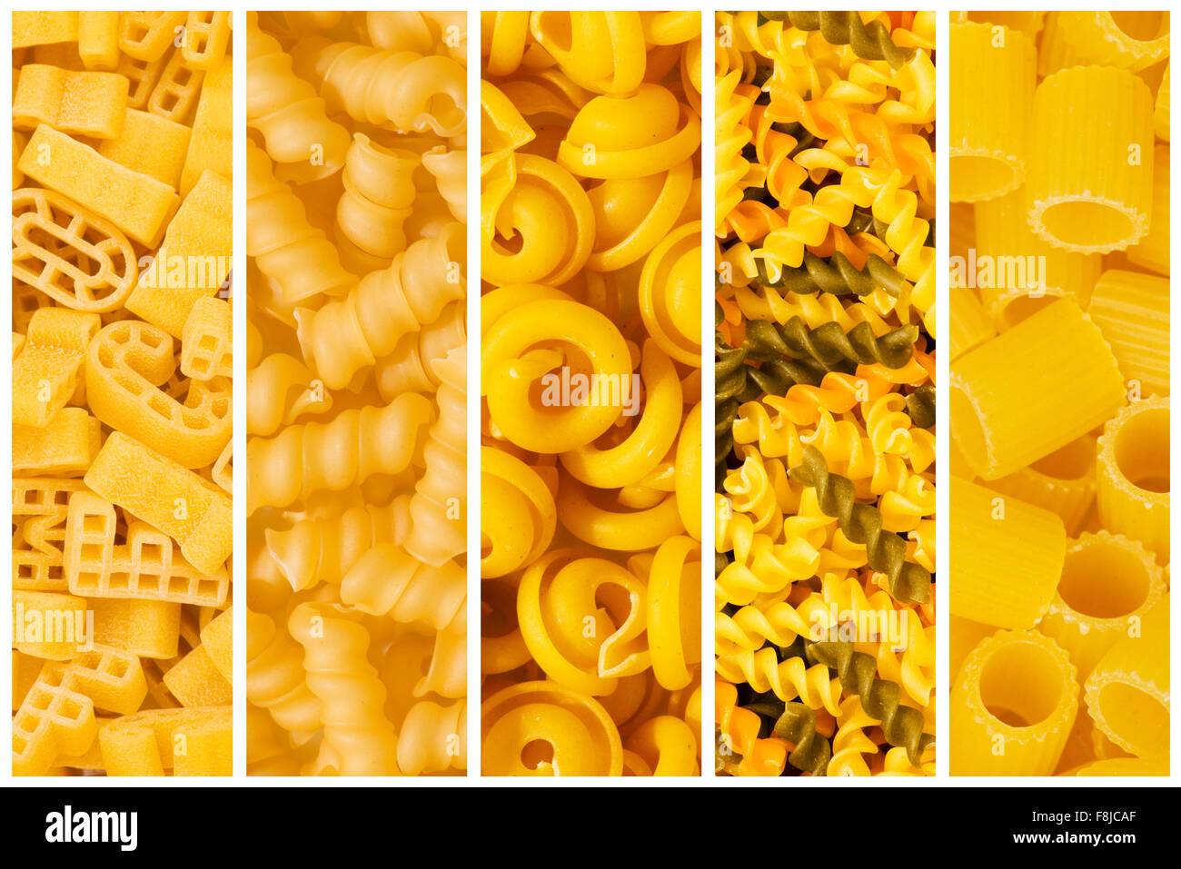 Set of various pasta backgrounds Stock Photo - Alamy