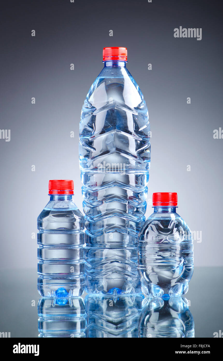 Water bottles as healthy drink concept Stock Photo - Alamy