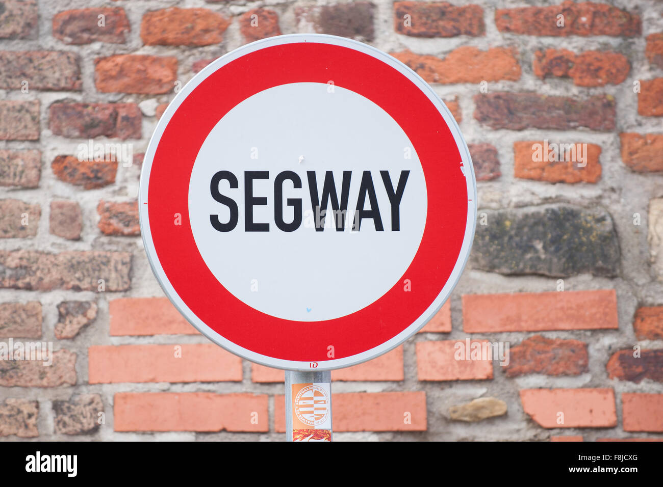 tourists, segway, sign, ban Stock Photo - Alamy