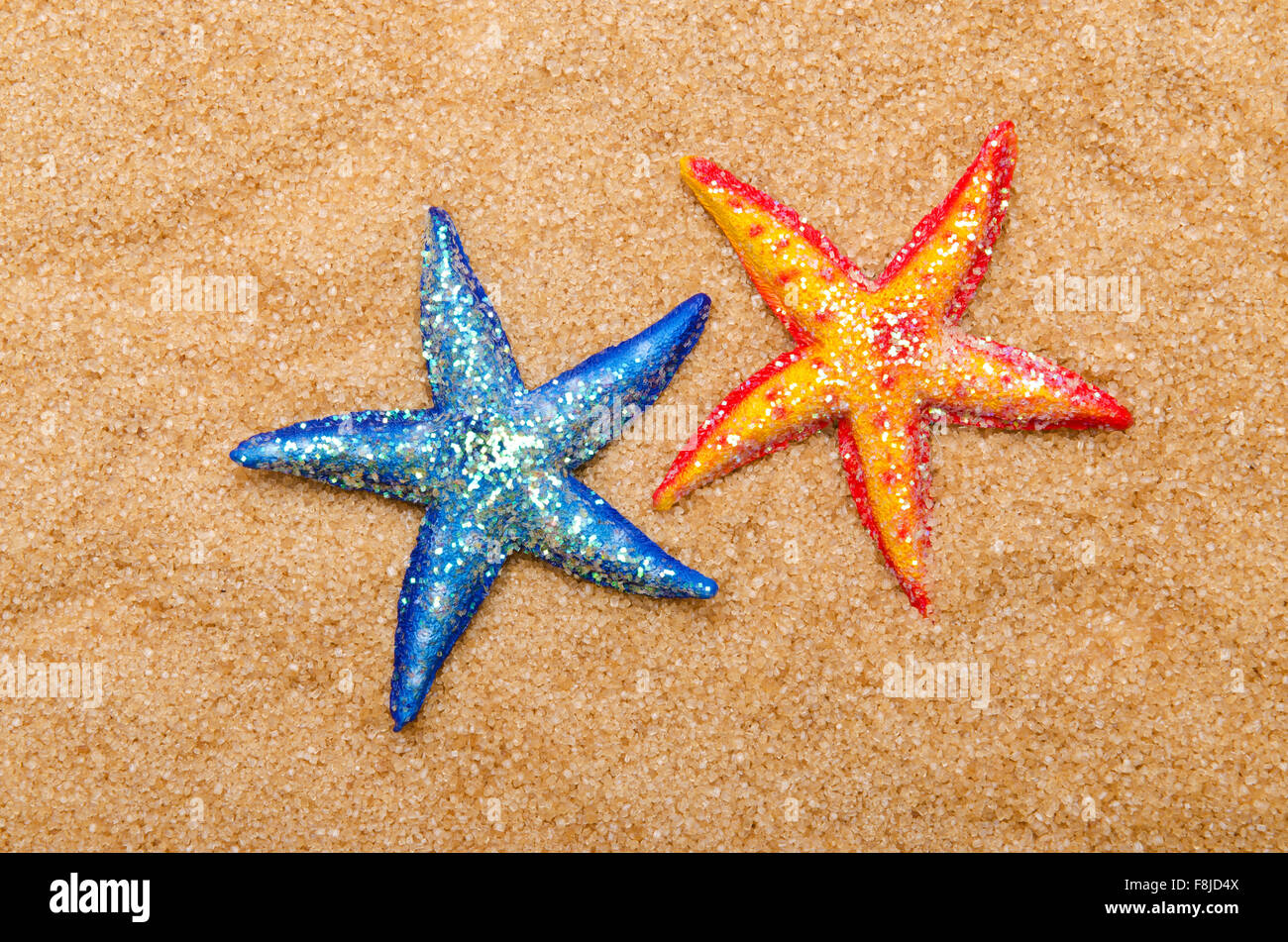 Sea stars on the sand Stock Photo - Alamy