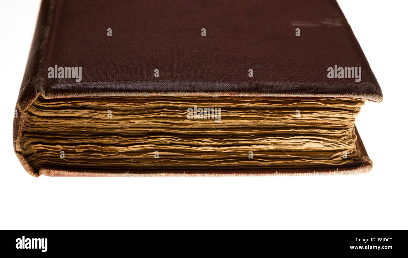 Antique book binding hi-res stock photography and images - Alamy