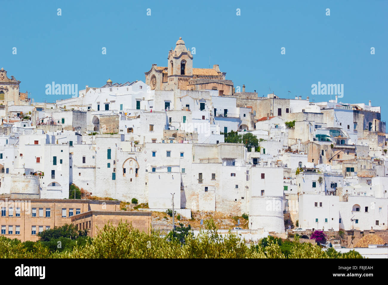 Ostuni known as La Citta Bianca (the white city) Brindisi province ...