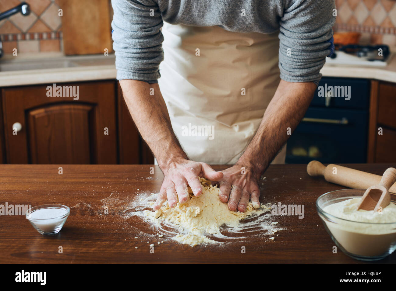 White pasta white bread hi-res stock photography and images - Alamy