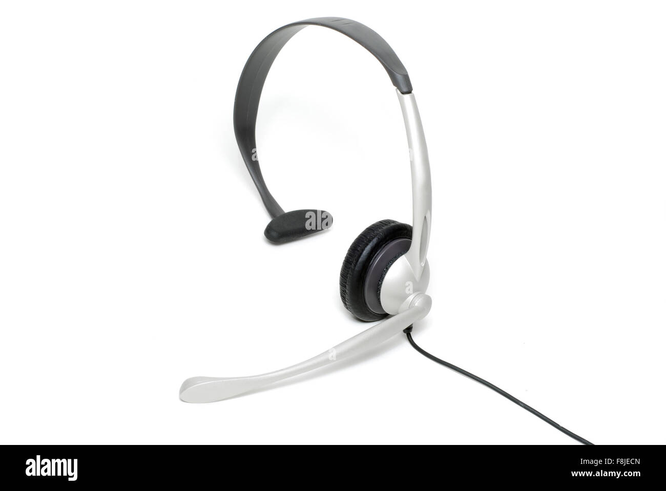 Business headset headphones isolated cut out on a white background with ...