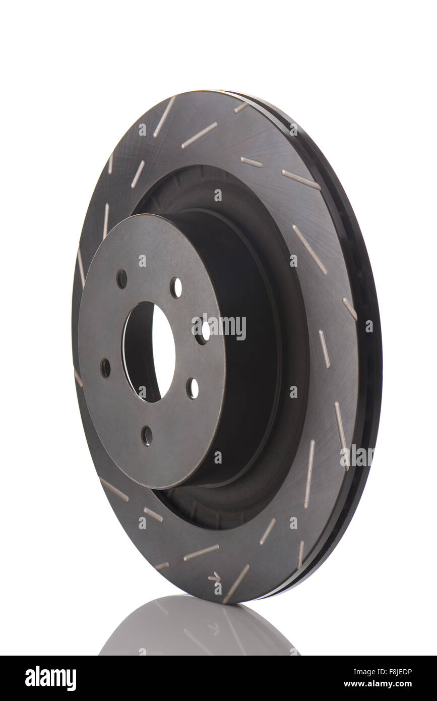 New car brake disk isolated on white background. Clipping path included ...