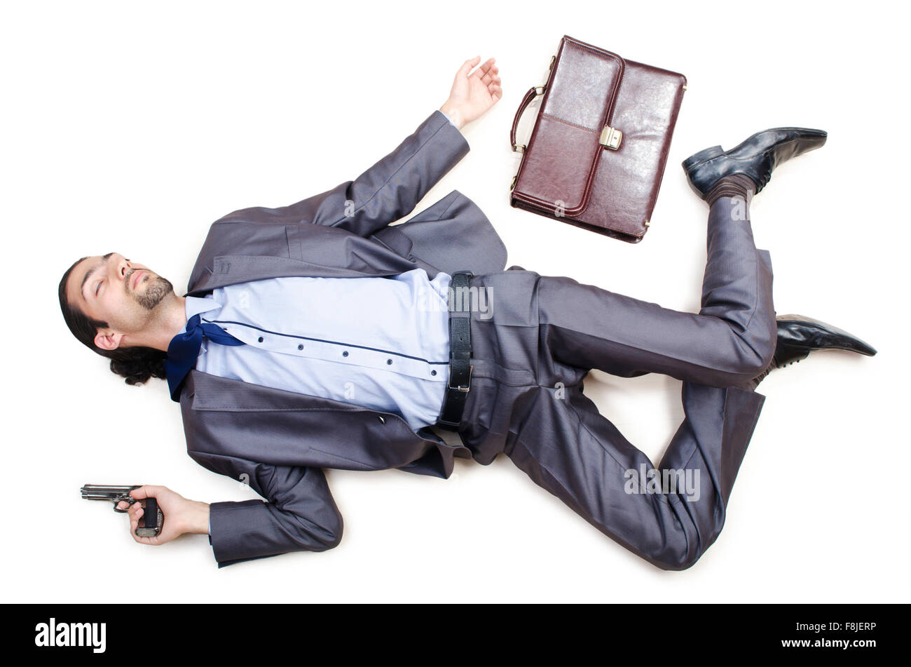 Businessman unconscious on floor hi-res stock photography and images ...