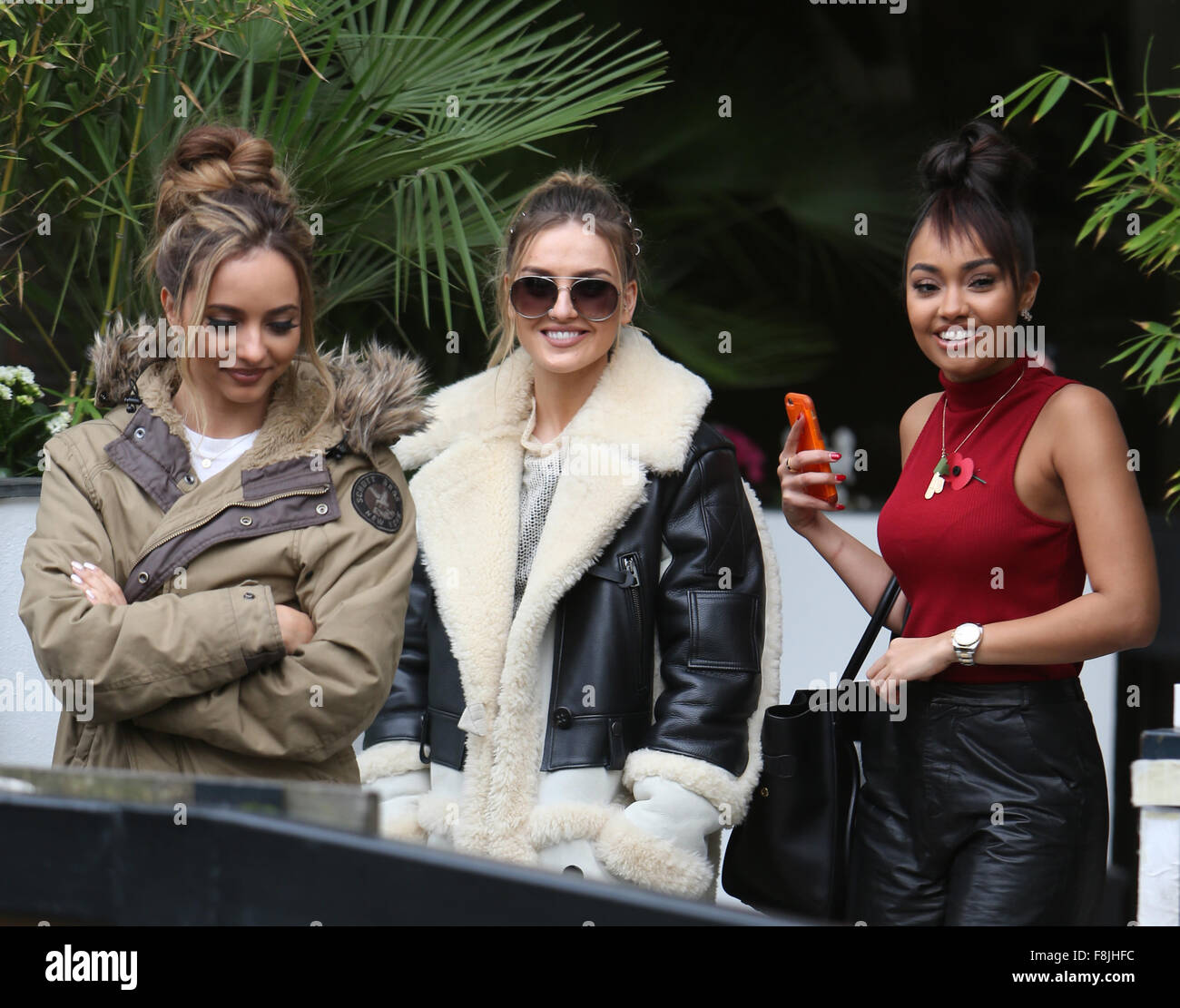 Little Mix outside ITV Studios today Featuring: Little Mix, Jade ...