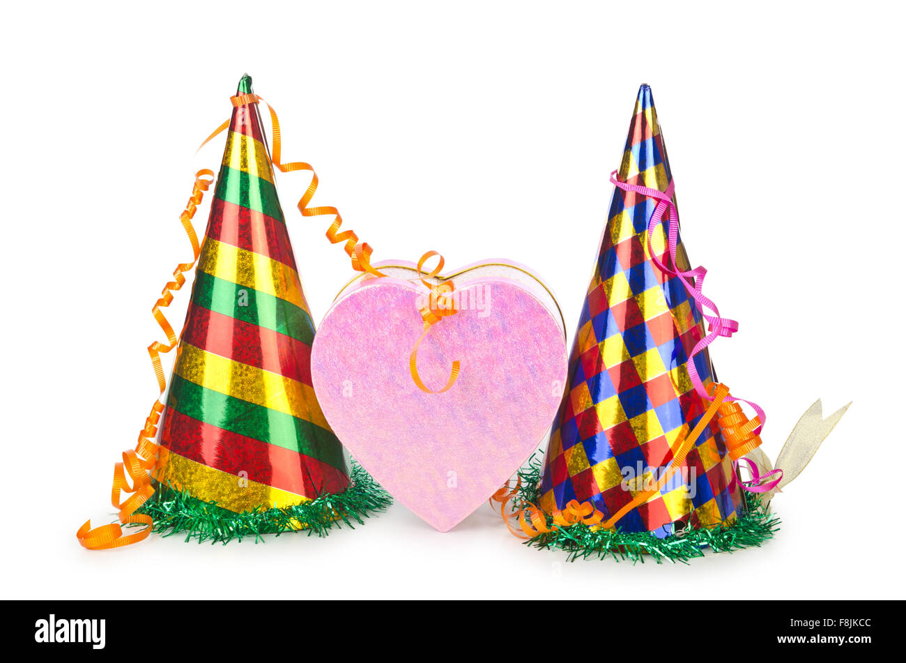 Streamers Party Hats Cut Out Stock Images & Pictures - Alamy