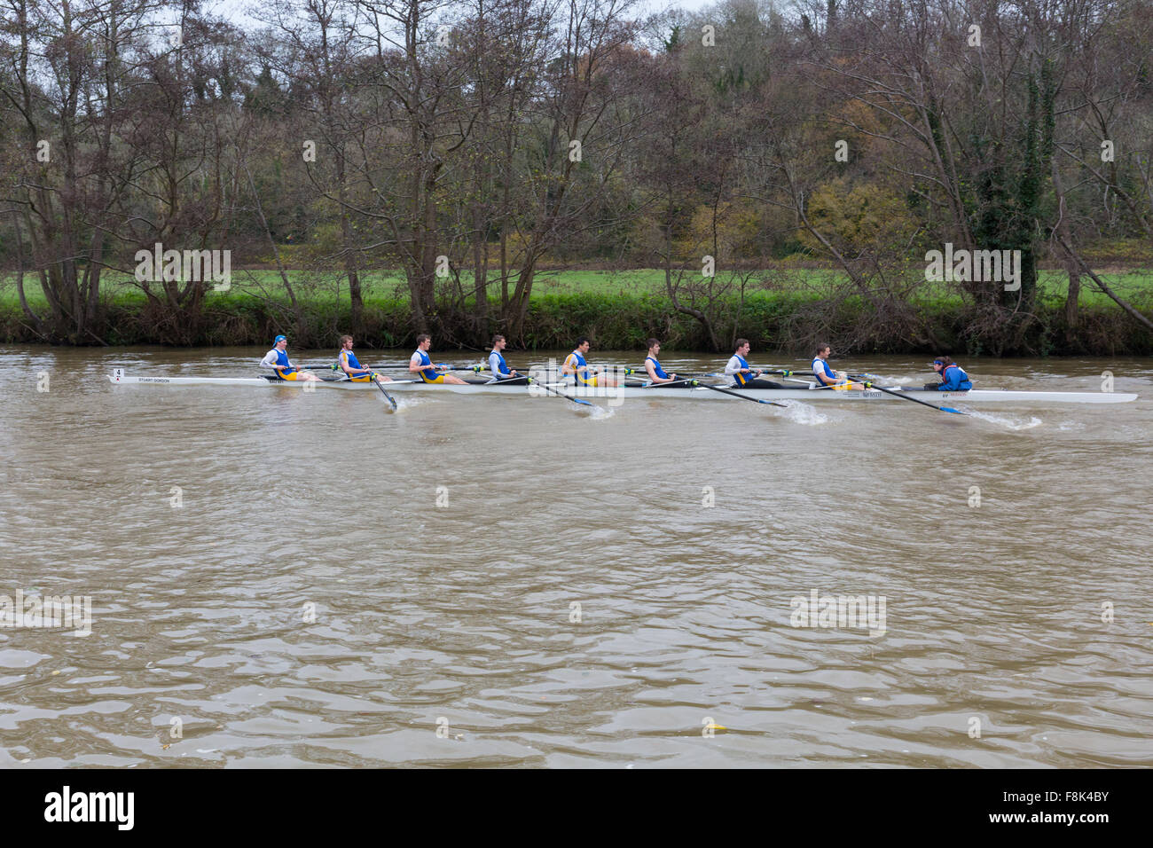 UBBC Head race, rowing event 2015 Stock Photo - Alamy