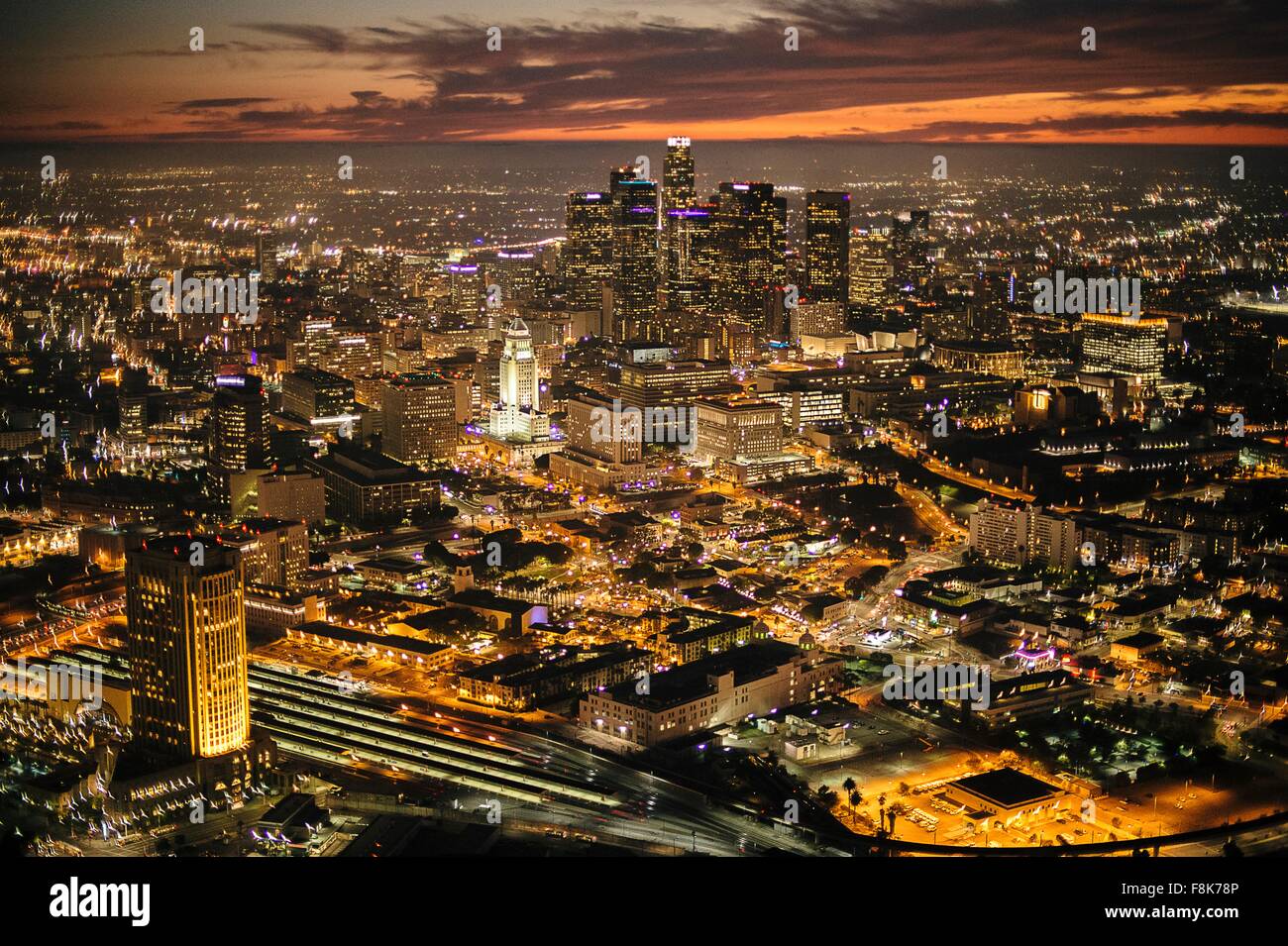 Aerial view of los angeles hi-res stock photography and images - Alamy