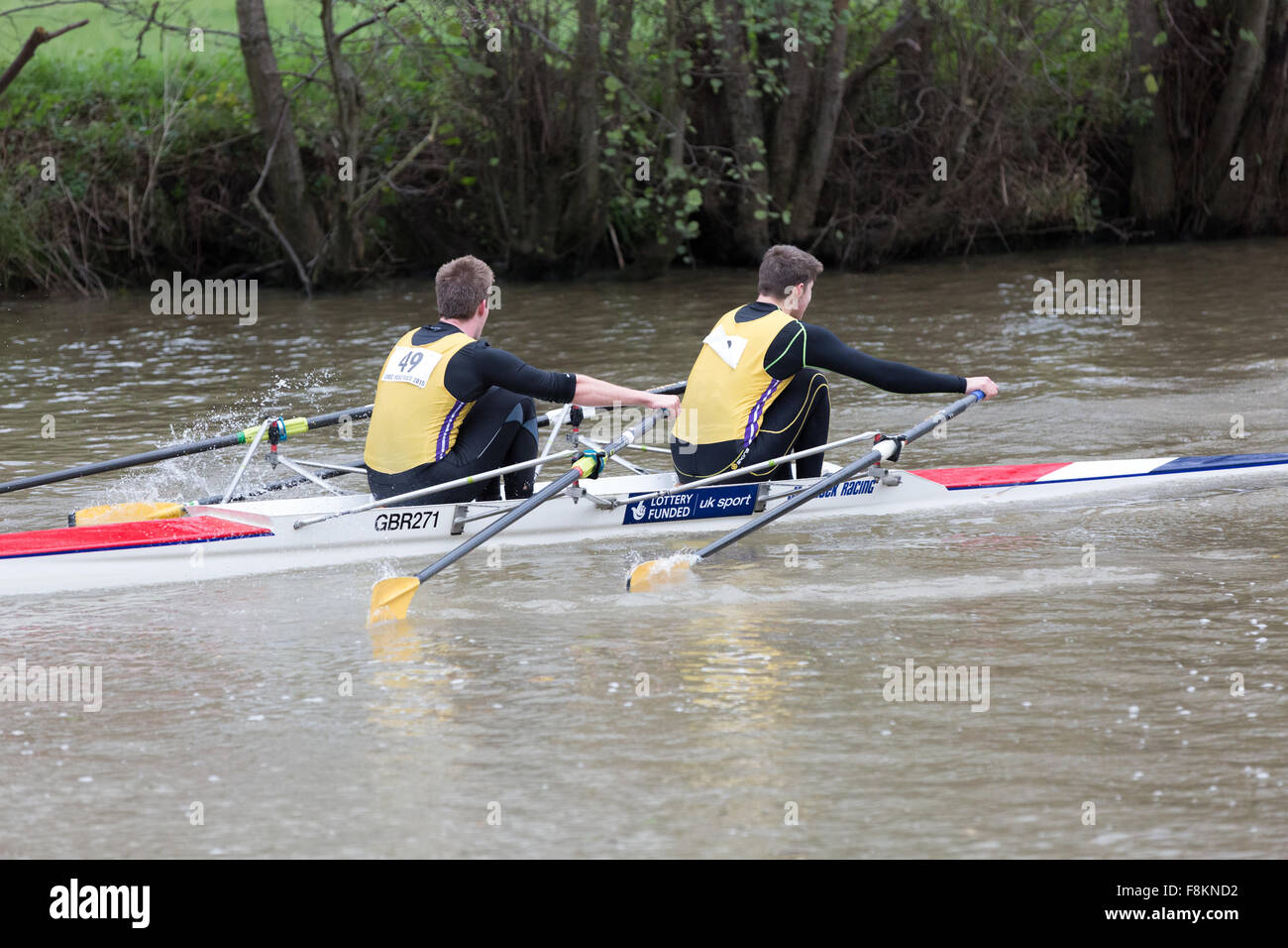 UBBC Head race, rowing event 2015 Stock Photo - Alamy