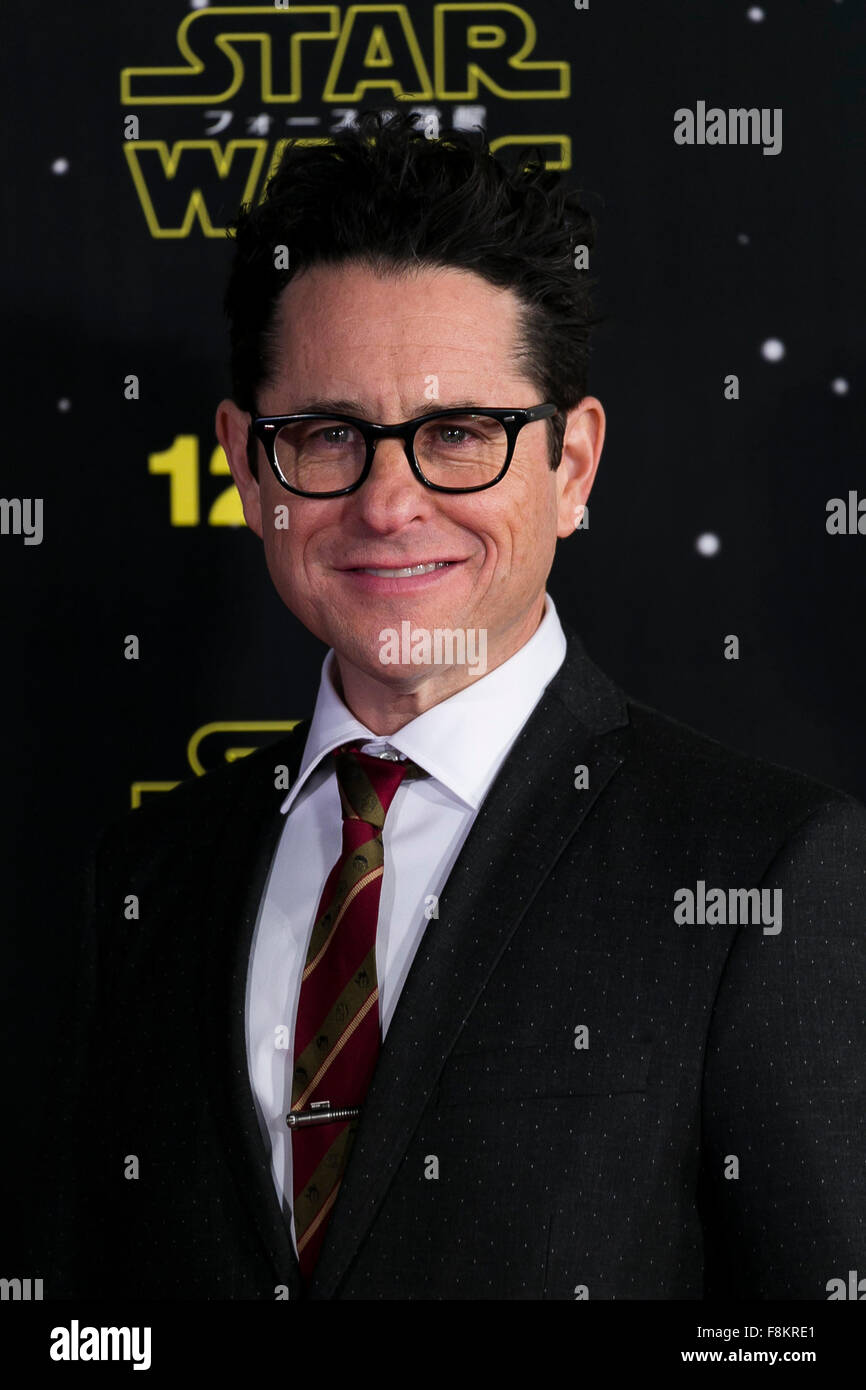 Tokyo, Japan. 10th December, 2015. Director J.J. Abrams poses for the ...