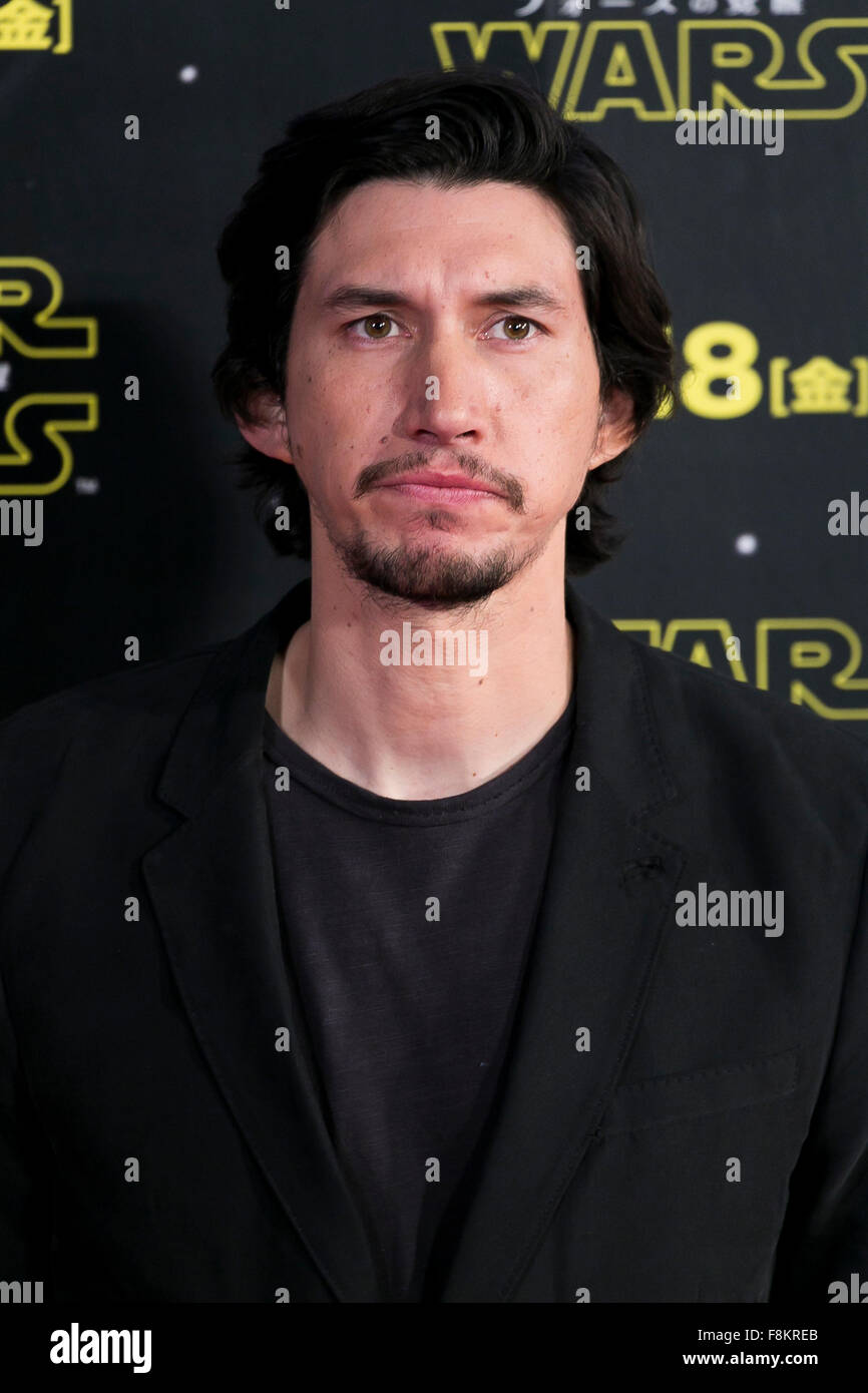 Tokyo, Japan. 10th December, 2015. Actor Adam Driver poses for the ...