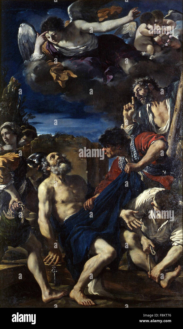 Giovanni Francesco Barbieri - Guercino - The Martyrdom of Saint Peter ...