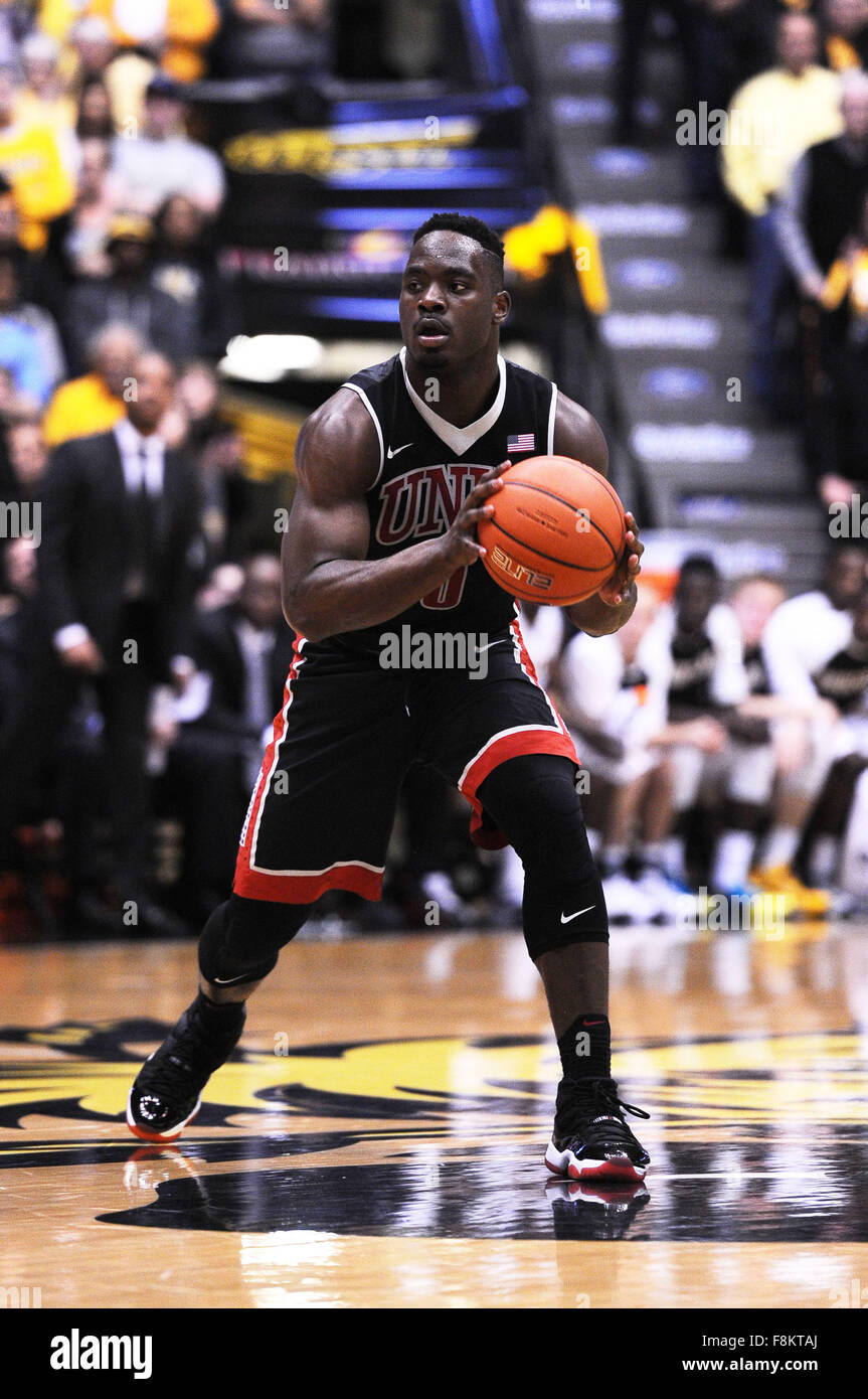 Wichita, Kansas, USA. 09th Dec, 2015. UNLV Rebels guard Ike Nwamu (0 ...