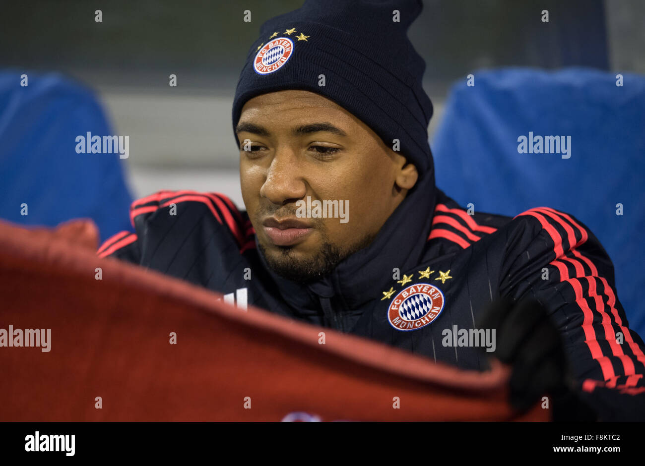 Munich's Jerome Boateng is seen before the UEFA Champions League Group ...