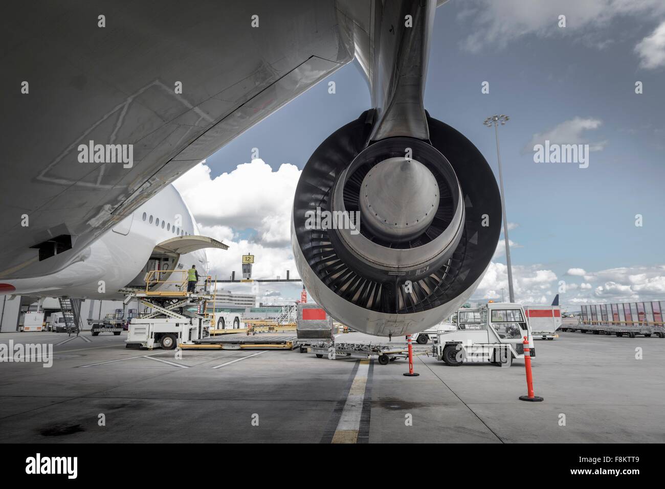 Rear view a380 jet engine hi-res stock photography and images - Alamy