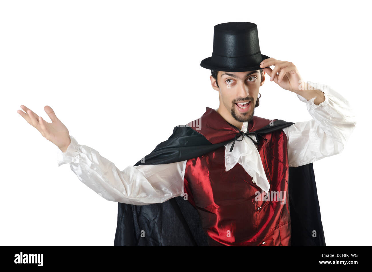 Magician doing tricks hi-res stock photography and images - Alamy