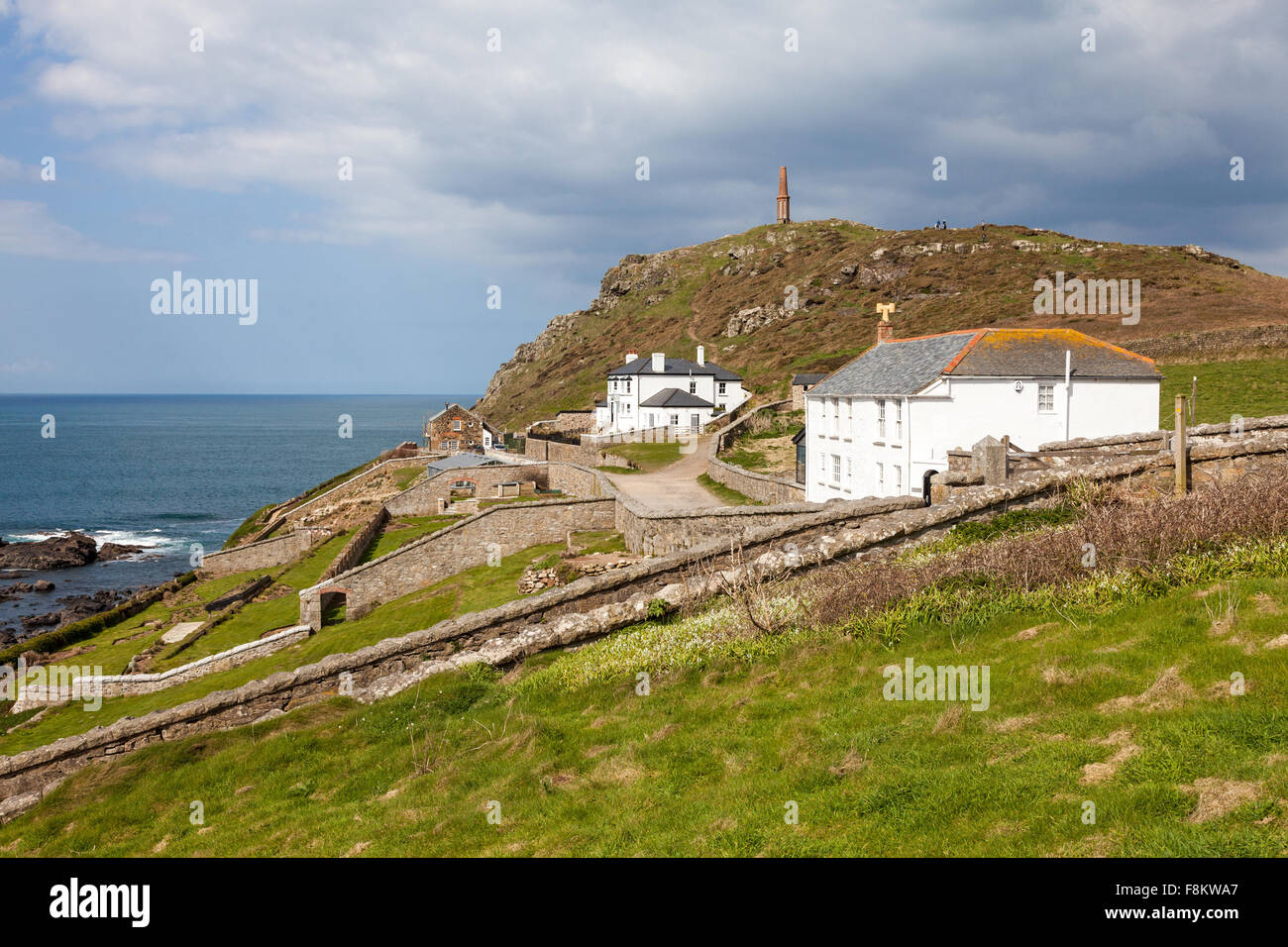 Cape Cornwall, Cornwall, South West England, UK Stock Photo - Alamy