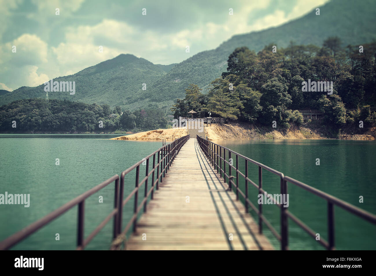 Bridge on the river Stock Photo - Alamy
