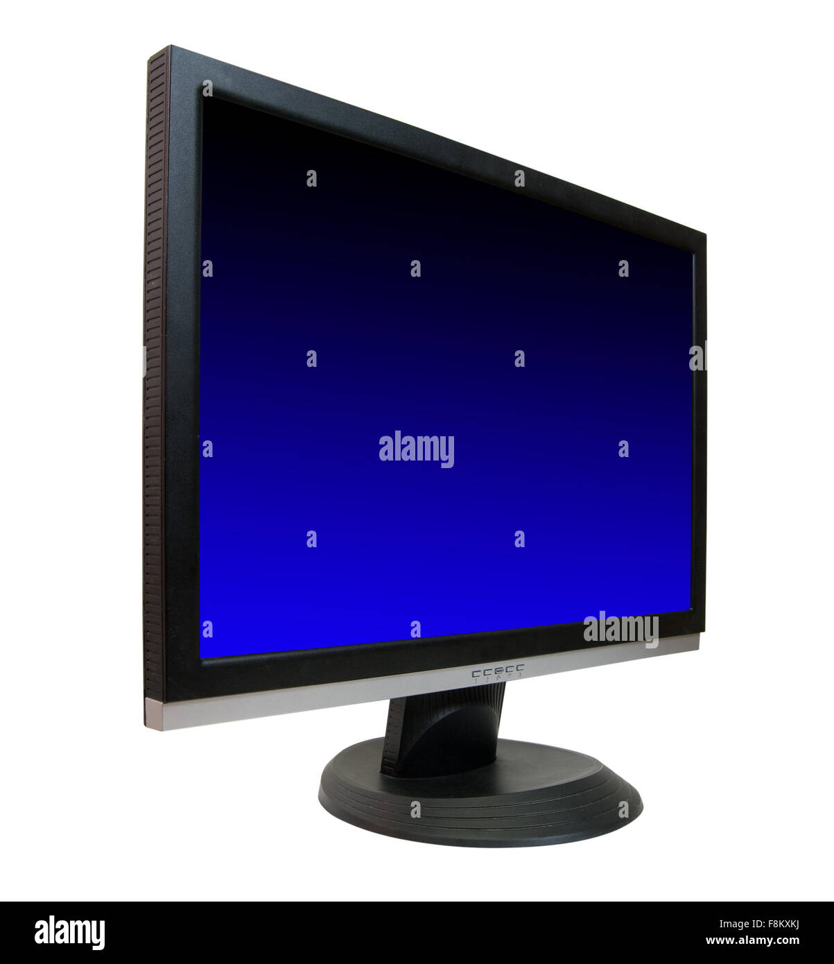 Computer LCD monitor. Isolated on white background with clipping path ...