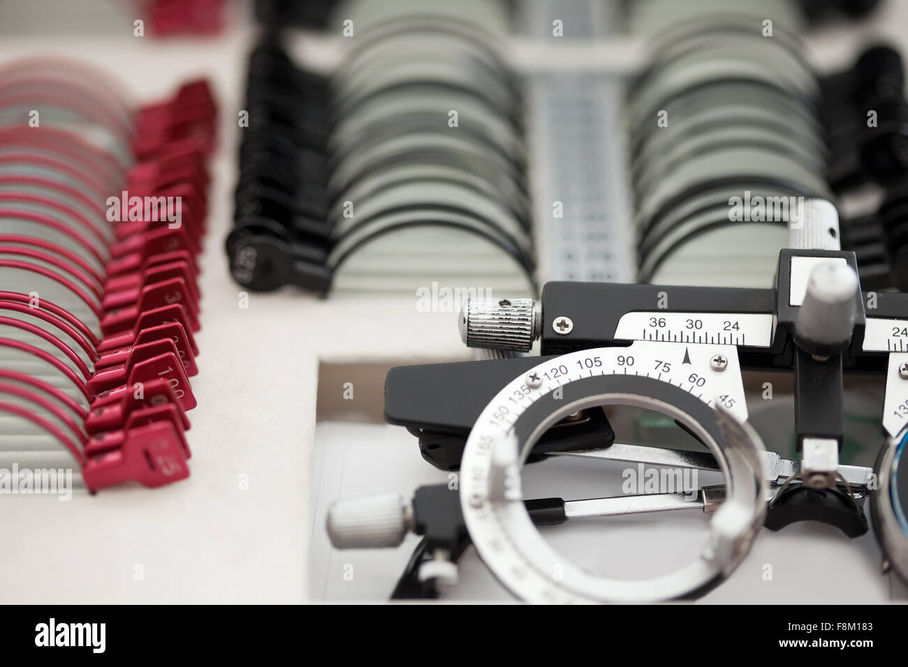 Trial eye test lenses hi-res stock photography and images - Alamy